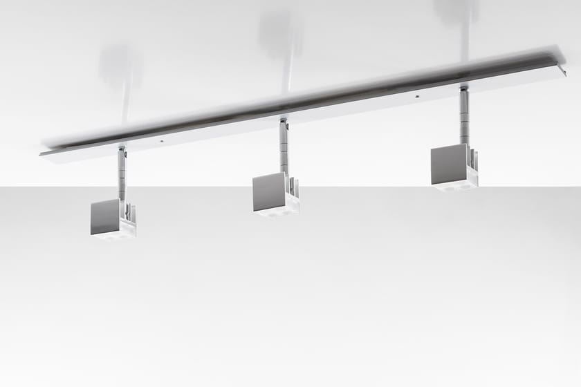 Adjustable ceiling aluminium spotlight 37 CUBE By Artemide
