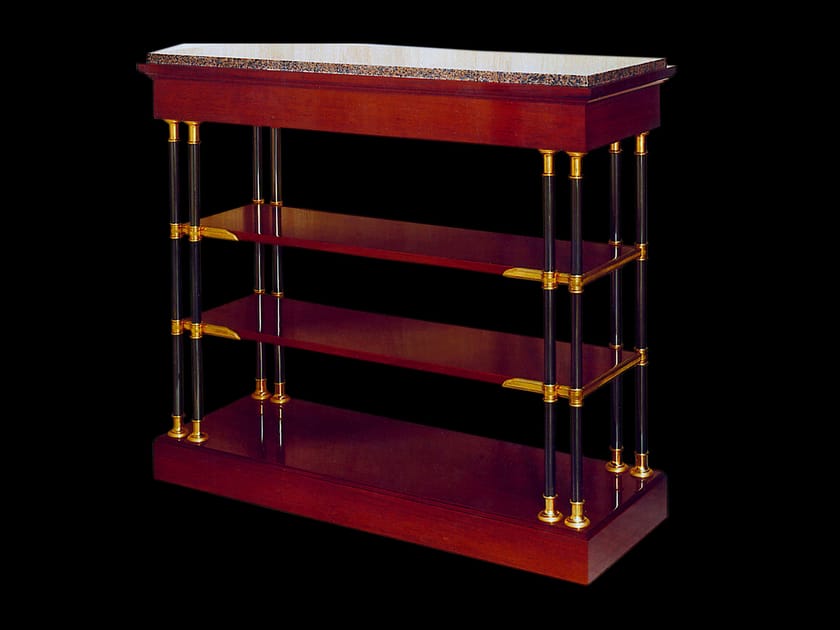 41865 | Bookcase Freestanding double-sided wooden bookcase By Tisserant