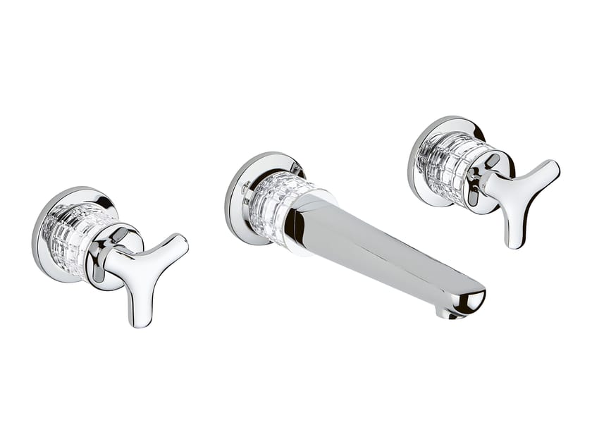 SYSTEM CRYSTAL Washbasin tap By THG Paris