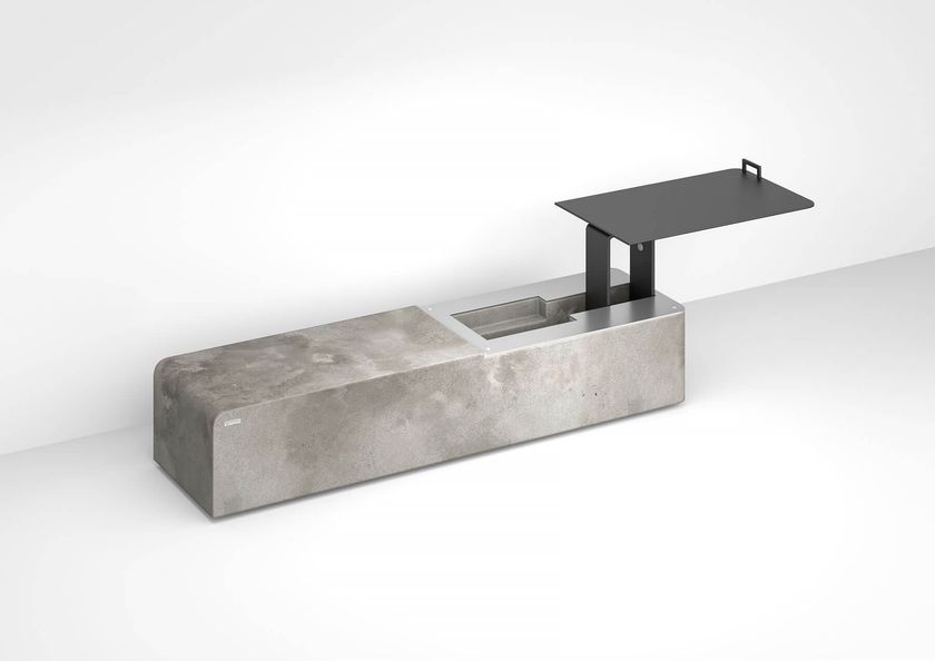 ART562 | Coffee table Low rectangular coffee table By Wissmann raumobjekte