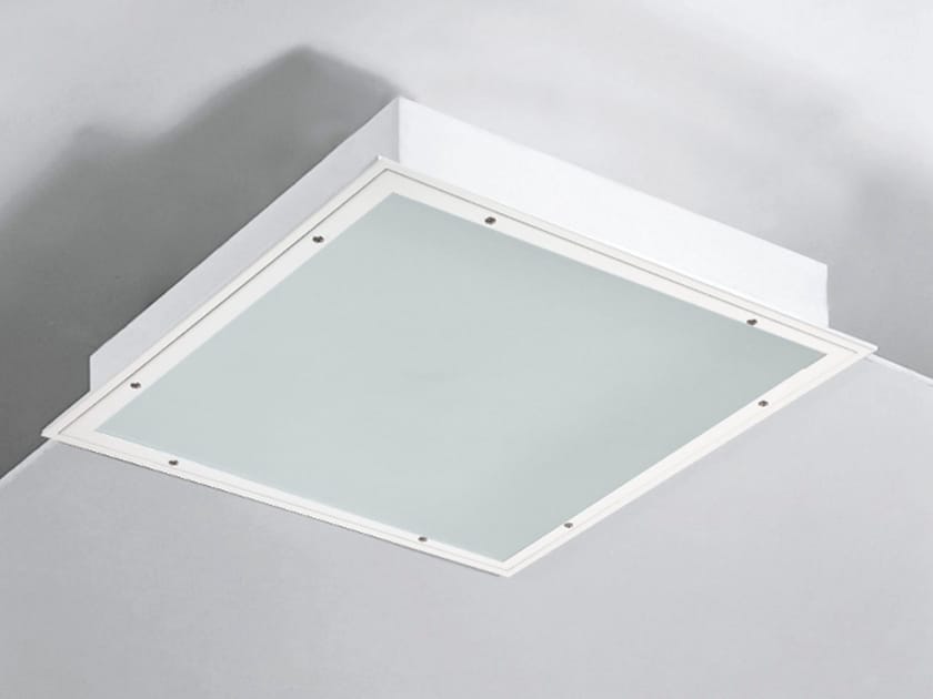 600 IP65 6038 TS Recessed steel ceiling lamp By Metalmek