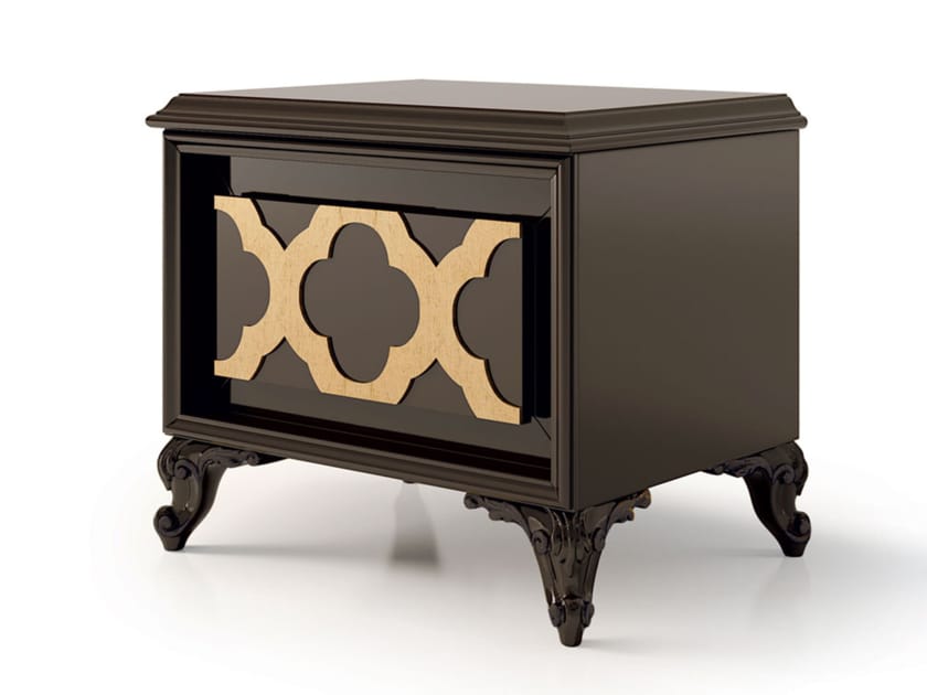 6372 | Bedside table Rectangular wooden bedside table with drawers By ...