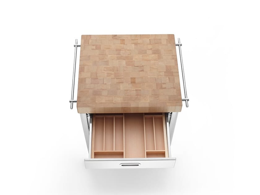 70C-CARRELLO-1 Kitchen trolley By ALPES-INOX design Nico Moretto