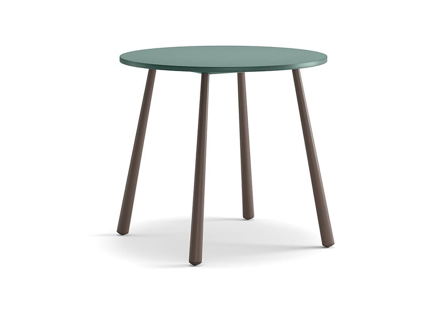 TURTLE Round aluminium garden table By YAAZ