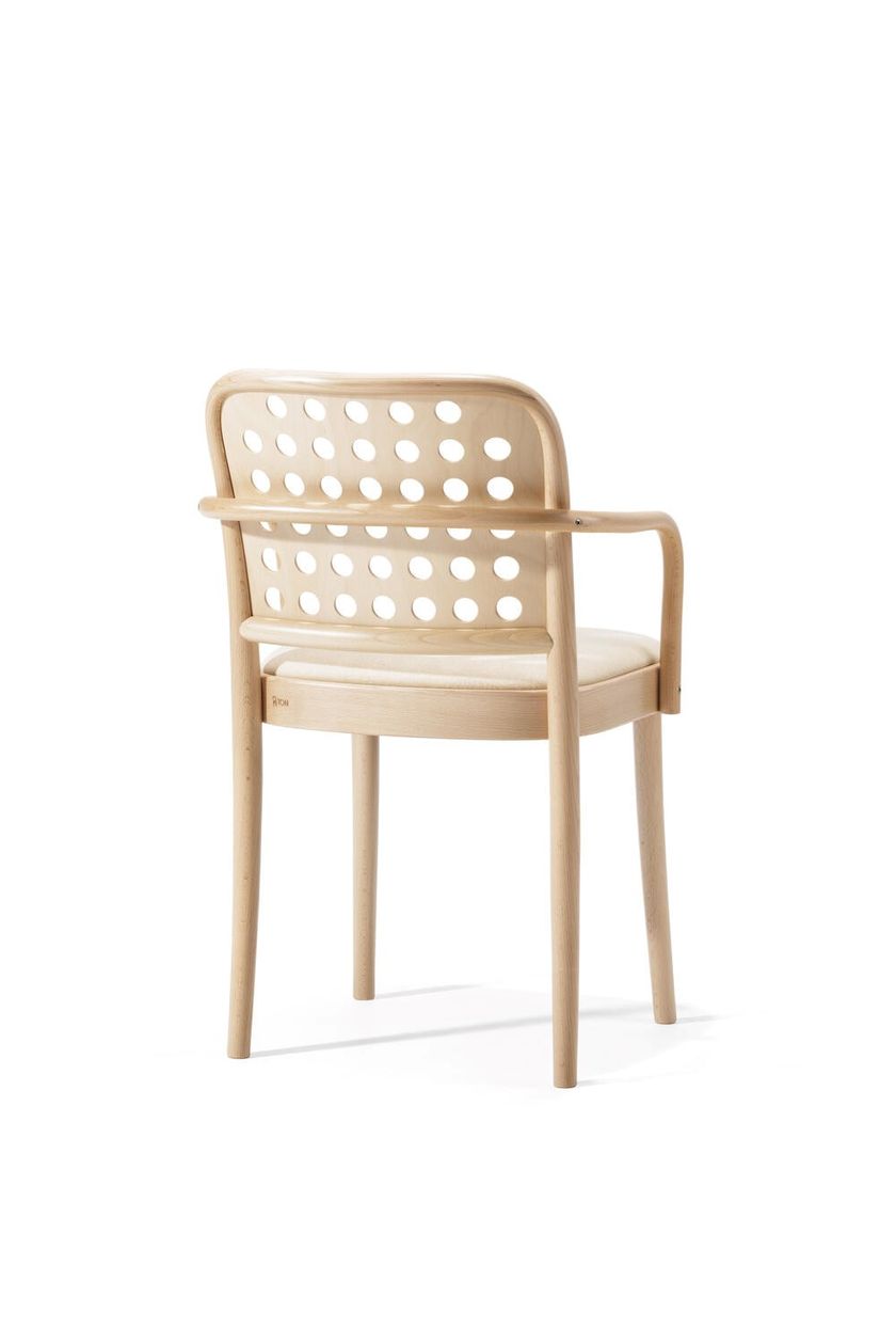 822 Wooden chair with armrests with integrated cushion By TON | design ...