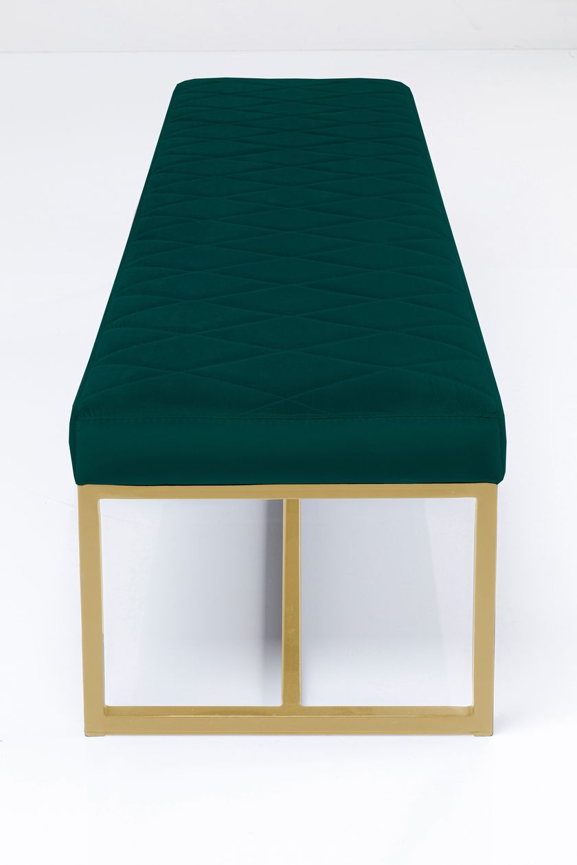 Polyester and powder coated steel bench SMART VELVET By KARE Design