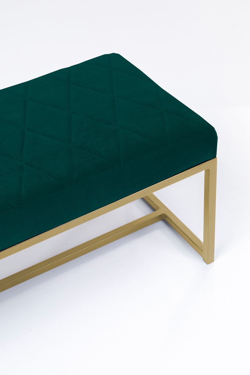 Polyester and powder coated steel bench SMART VELVET By KARE Design