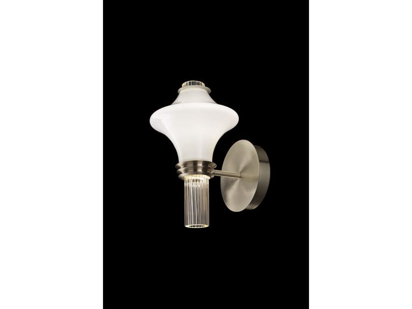 METROPOLIS Venetian crystal wall lamp By Barovier&Toso