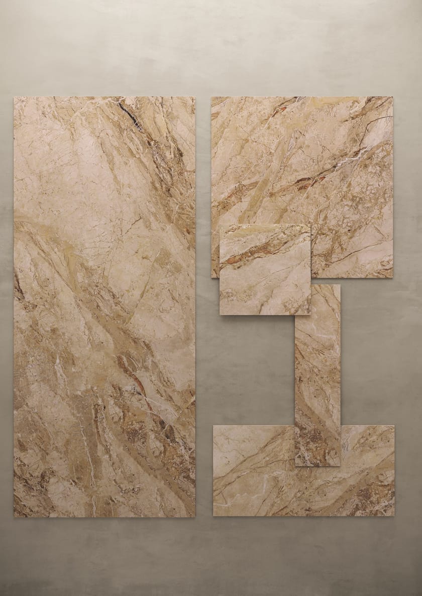 Pavimento/rivestimento in gres porcellanato effetto marmo 9CENTO AURORA BEIGE - CERAMICHE KEOPE ...