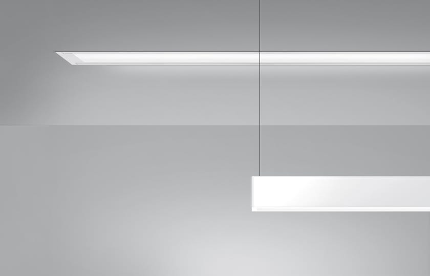 Ceiling mounted metal linear lighting profile A.39 SUSPENSION/CEILING ...