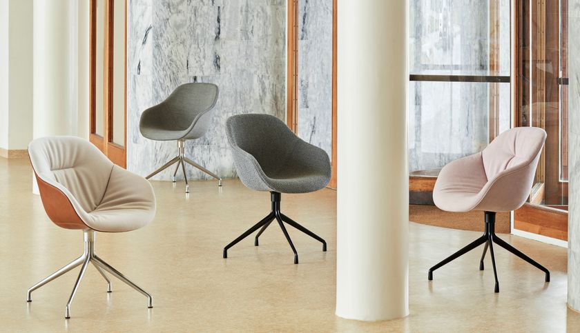 ABOUT A CHAIR AAC 121 SOFT Swivel chair By Hay