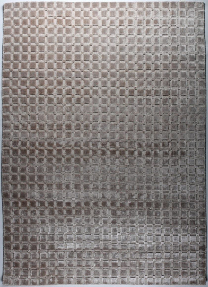 ABSIDE | Rug with geometric shapes Handmade rectangular viscose rug By ...