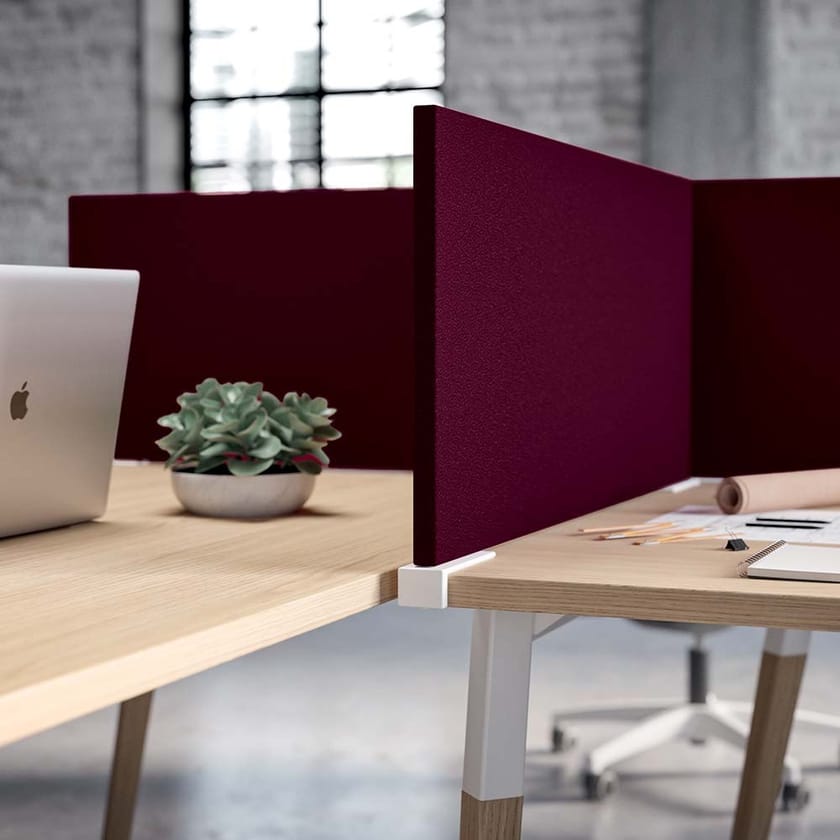 Sound absorbing desktop partition SCREEN By Quadrifoglio Group