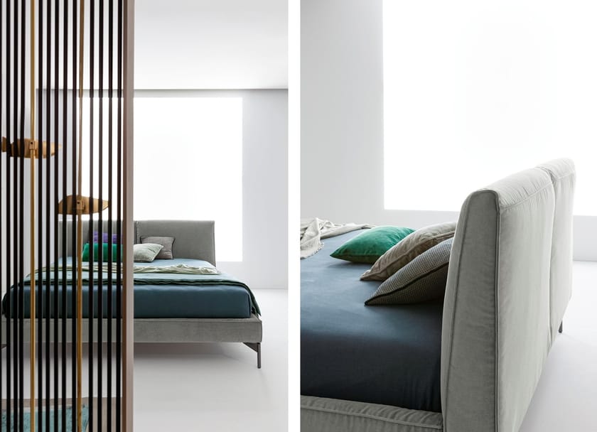 ADA Cama doble con cabecera tapizada By Twils