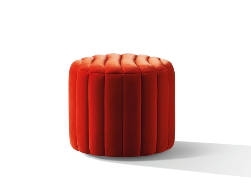 ADAGIO Round fabric pouf By Wittmann | design NOTE Design Studio