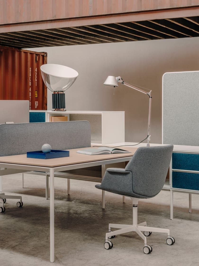 ADD T LINKED Multiple rectangular HPL office desk By Lapalma | design ...