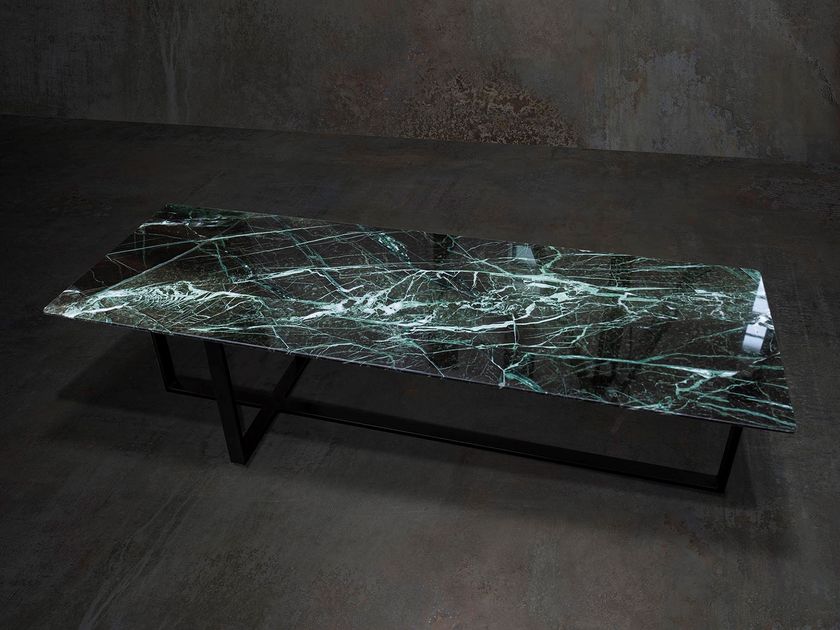 AFRODITE - VERDE SAINT DENIS MARBLE Rectangular natural stone coffee ...