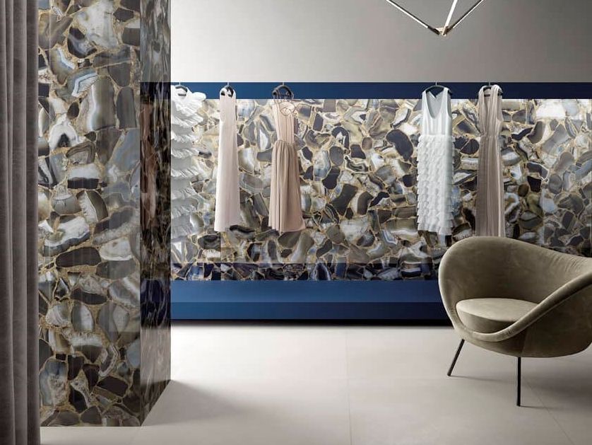 Pavimento/rivestimento in gres porcellanato AGATA BLACK Collezione ...