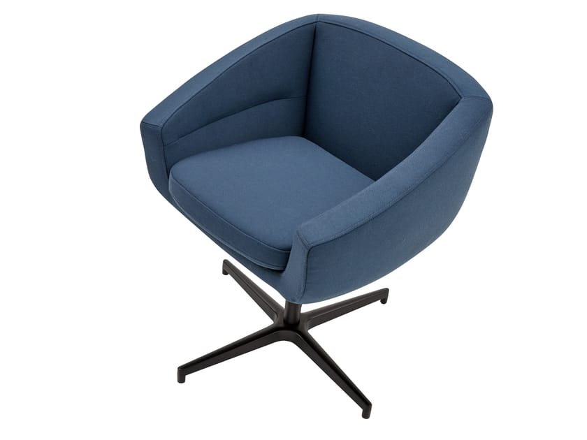 AIKO Swivel with 4-spoke base fabric easy chair By SOFTLINE | design ...