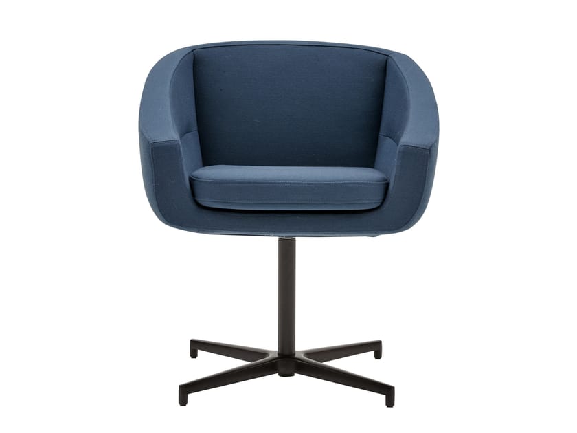 AIKO Swivel with 4-spoke base fabric easy chair By SOFTLINE | design ...