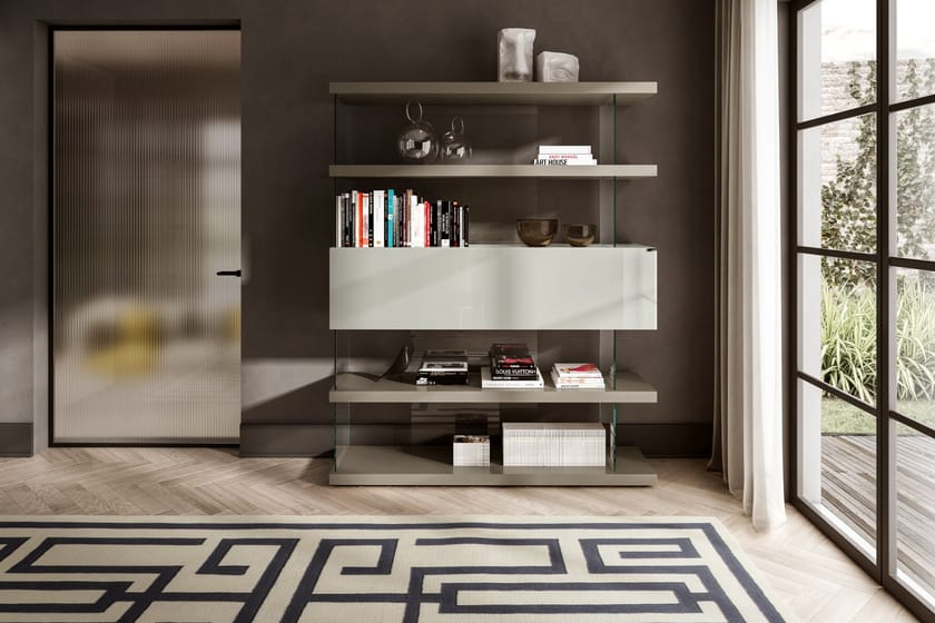 AIR | Bookcase with secretary desk By Lago