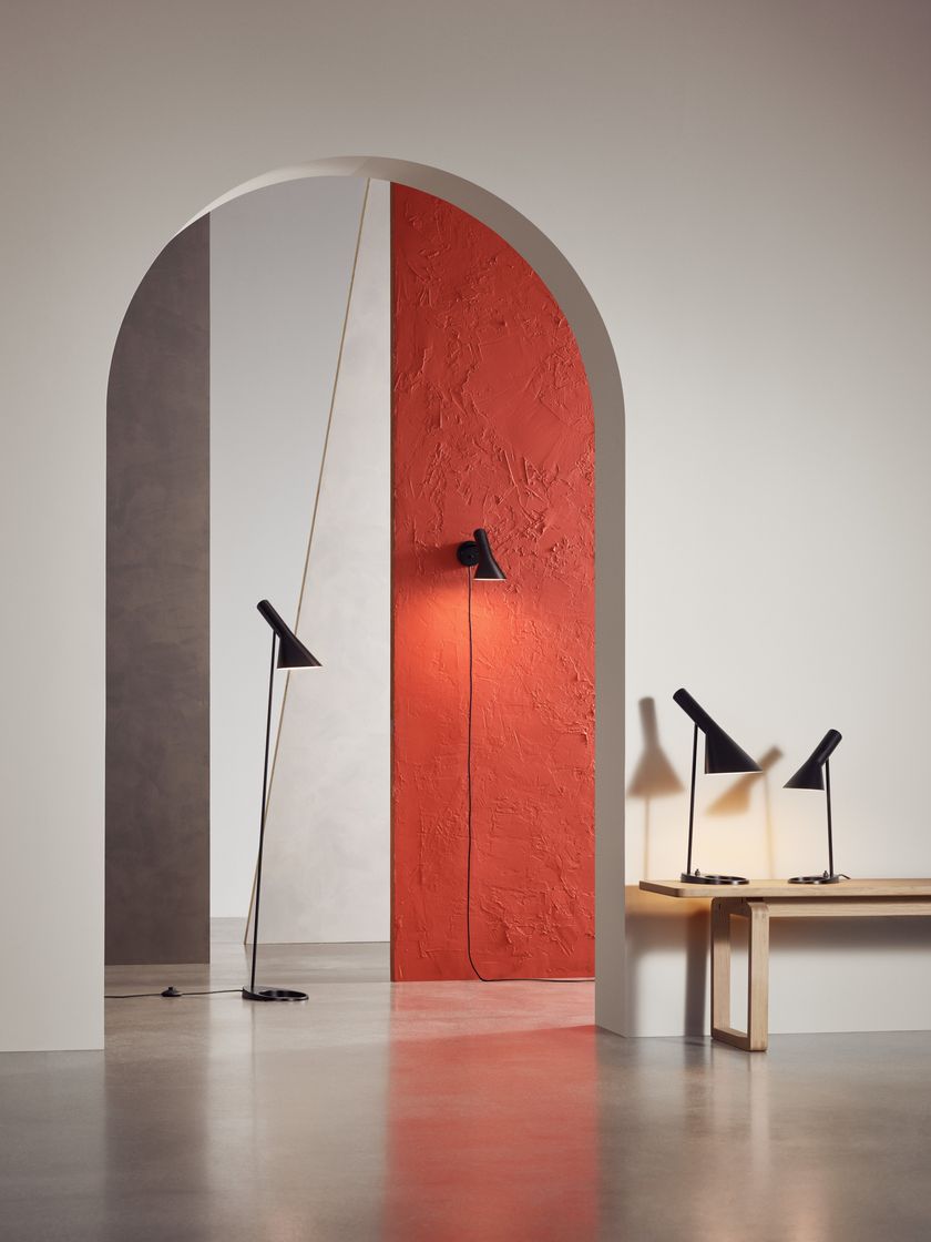 Direct light steel table lamp AJ TABLE MINI By Louis Poulsen design ...