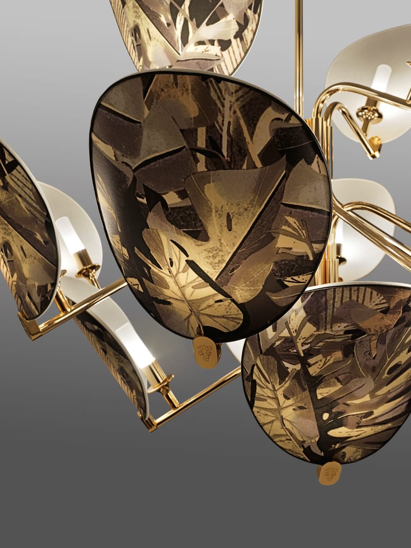 AKIRA LED brass pendant lamp By Visionnaire | design Alessandro La Spada