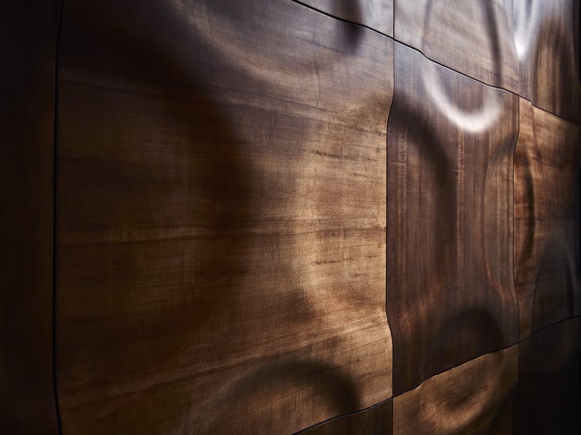 Double-curvature natural wood 3D Wall Panel / Sculpture ALASKA By MOKO