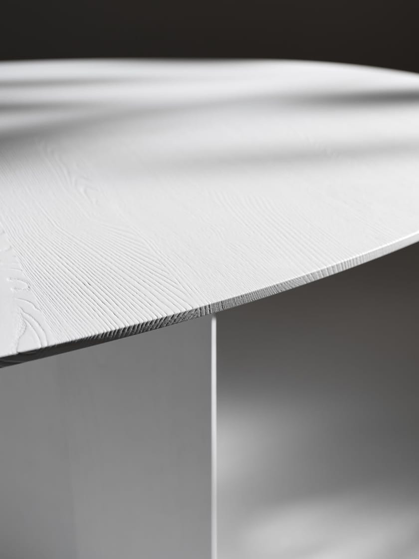 PRAIA ELLIPTICAL Oval wooden table By ALBEDO