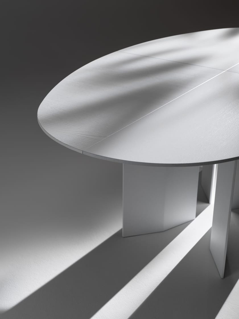 PRAIA ELLIPTICAL Oval wooden table By ALBEDO