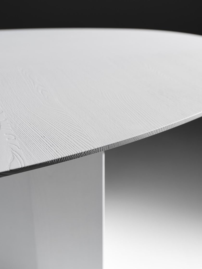 PRAIA ELLIPTICAL Oval wooden table By ALBEDO