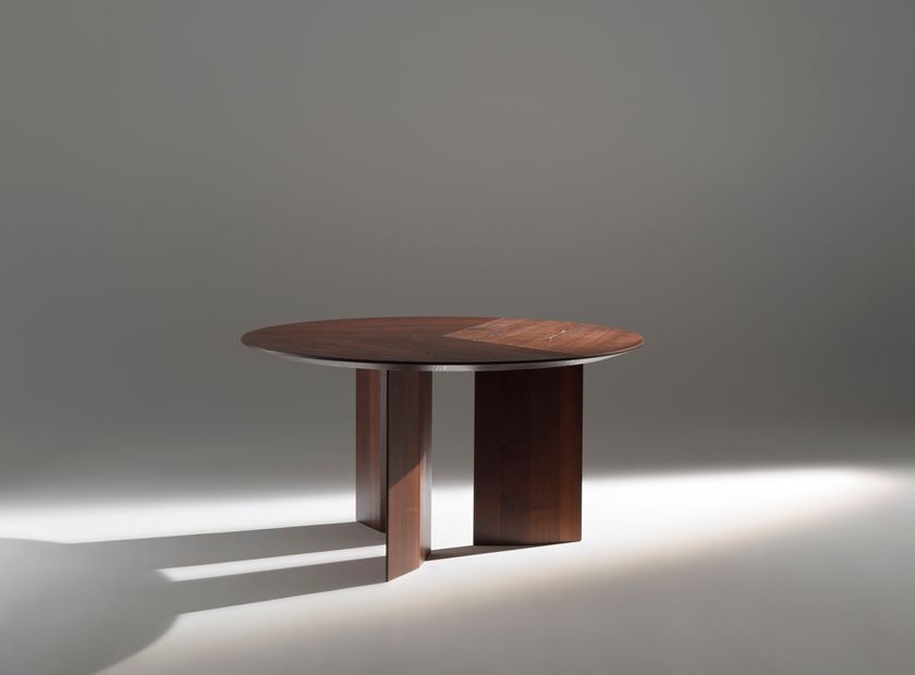 PRAIA ROUND Round wooden table By ALBEDO