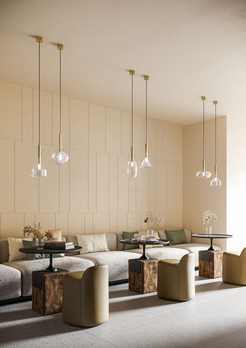 ALCHIMIA 277.03 Direct light brass pendant lamp By Il Fanale | design ...