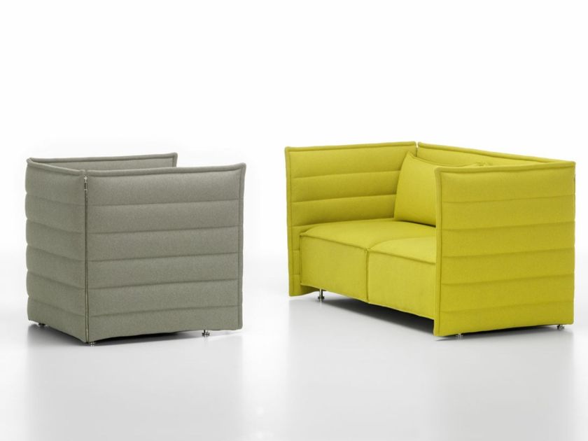Fabric small sofa ALCOVE PLUME CONTRACT FAUTEUIL Alcove Sofa Collection ...