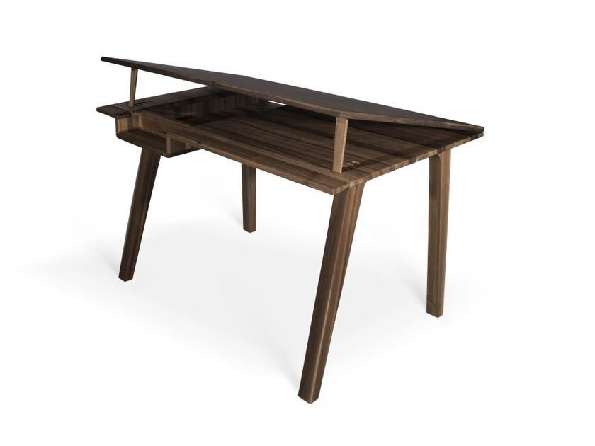 Contemporary style wooden secretary desk with drawers ALEISTER By Wood ...