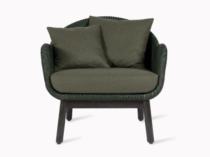 ALEX Rattan armchair with armrests By Vincent Sheppard