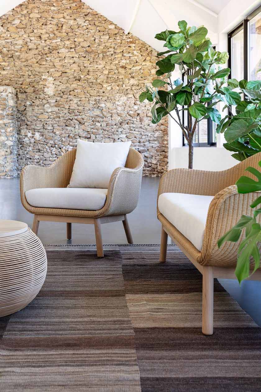 ALEX 3 seater rattan sofa By Vincent Sheppard