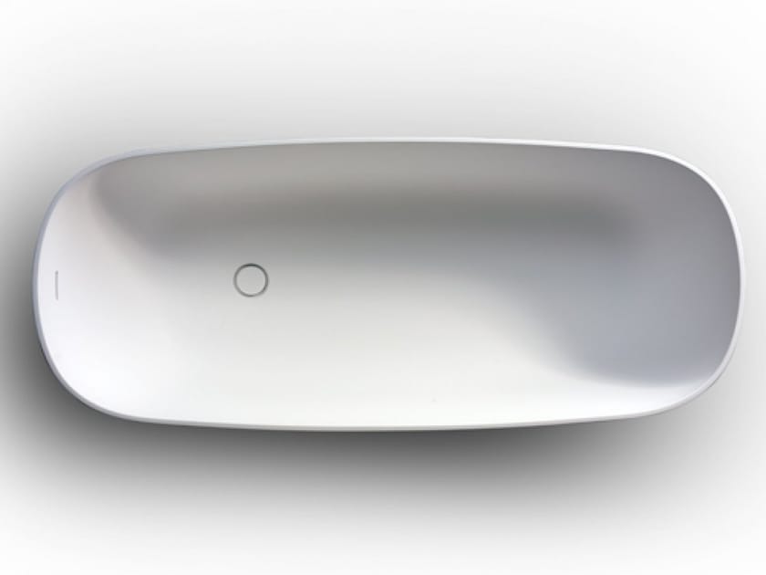 Freestanding oval Solid Surface bathtub ALEXIA COLOR By Blu Bleu