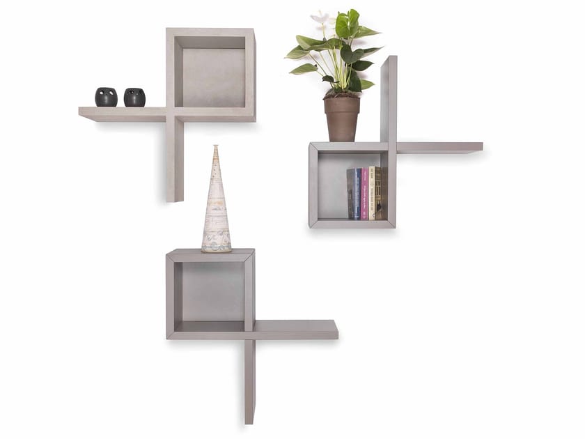 Modular MDF wall shelf ALF By ARKOF LABODESIGN design Alan Cornolti