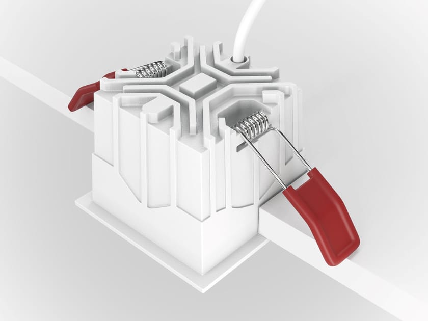 ALFA DL043-01 | Square spotlight Recessed LED square metal spotlight By ...