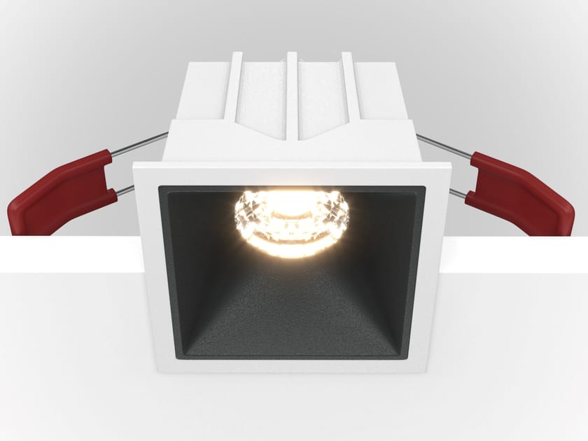 ALFA DL043-01 | Square spotlight Recessed LED square metal spotlight By ...