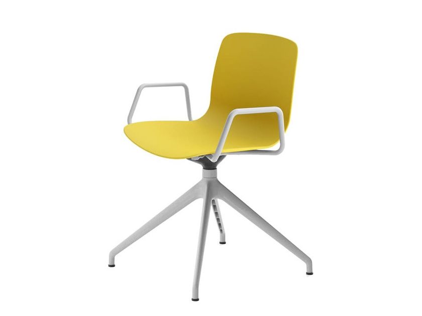 ALFA Chair with aluminium 4-star base “Office” with armrests By m.arte ...