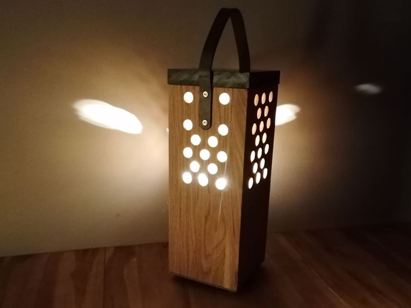 Oak lantern ALFAR By PASTEC LIGHTING