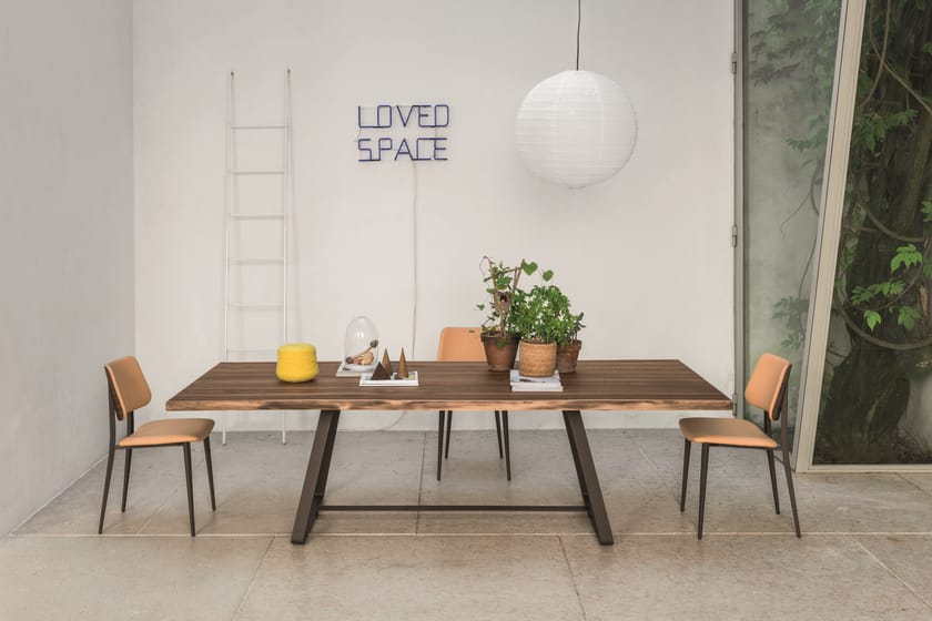 ALFRED | Wooden table Rectangular solid wood table By Midj