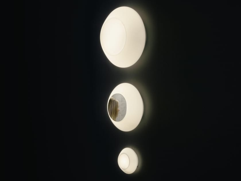 Blown glass wall lamp / ceiling lamp ALIAS - 124/178/198 By Oluce design Francesco Rota