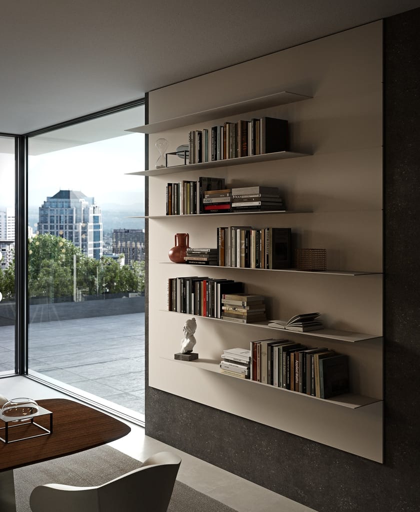 Libreria a giorno componibile in alluminio ALL - EmmeBi