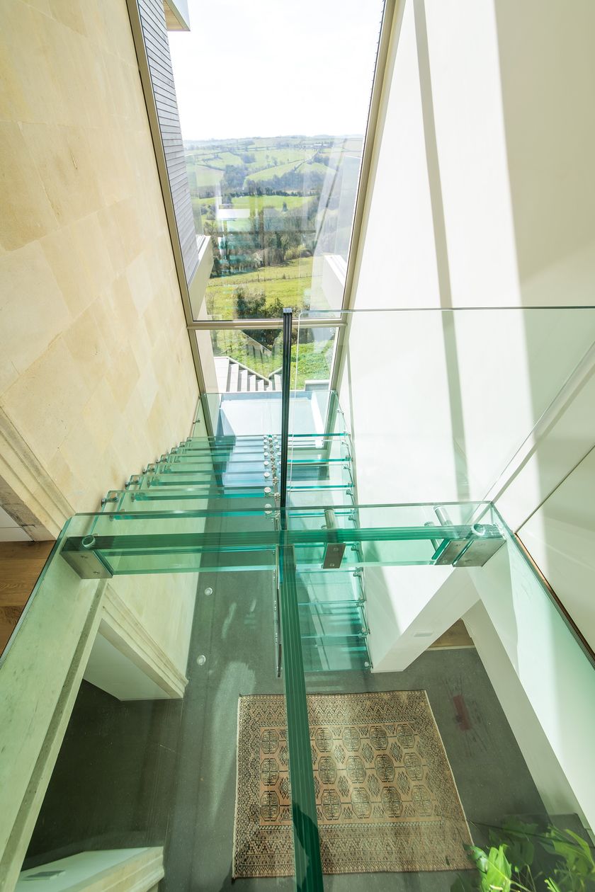 Glass Open staircase ALL GLASS STAIRS MISTRAL By Siller Treppen