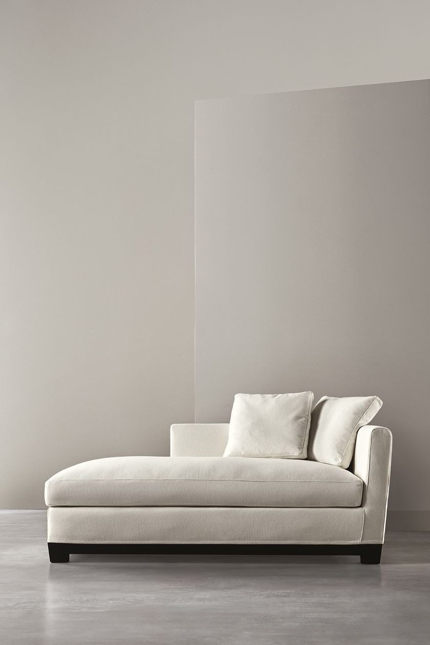 ALLEN Upholstered fabric day bed By Meridiani