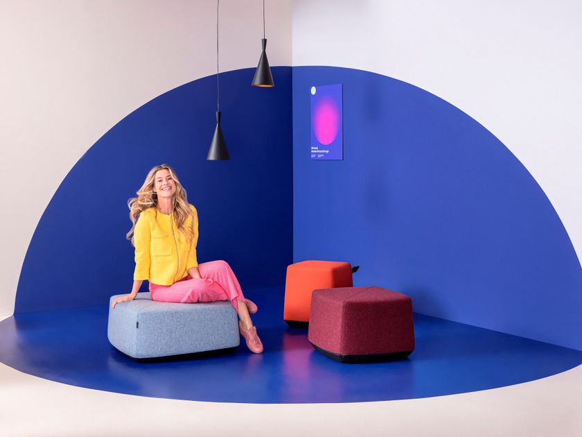 ALLORA SMALL pouf By Dauphin design Rüdiger Schaack