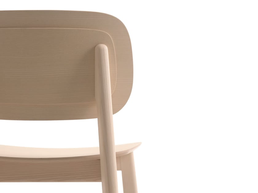 Multi-layer wood chair with solid ash wood frame ALLY Ally Collection By SOFTLINE 1979 design ...